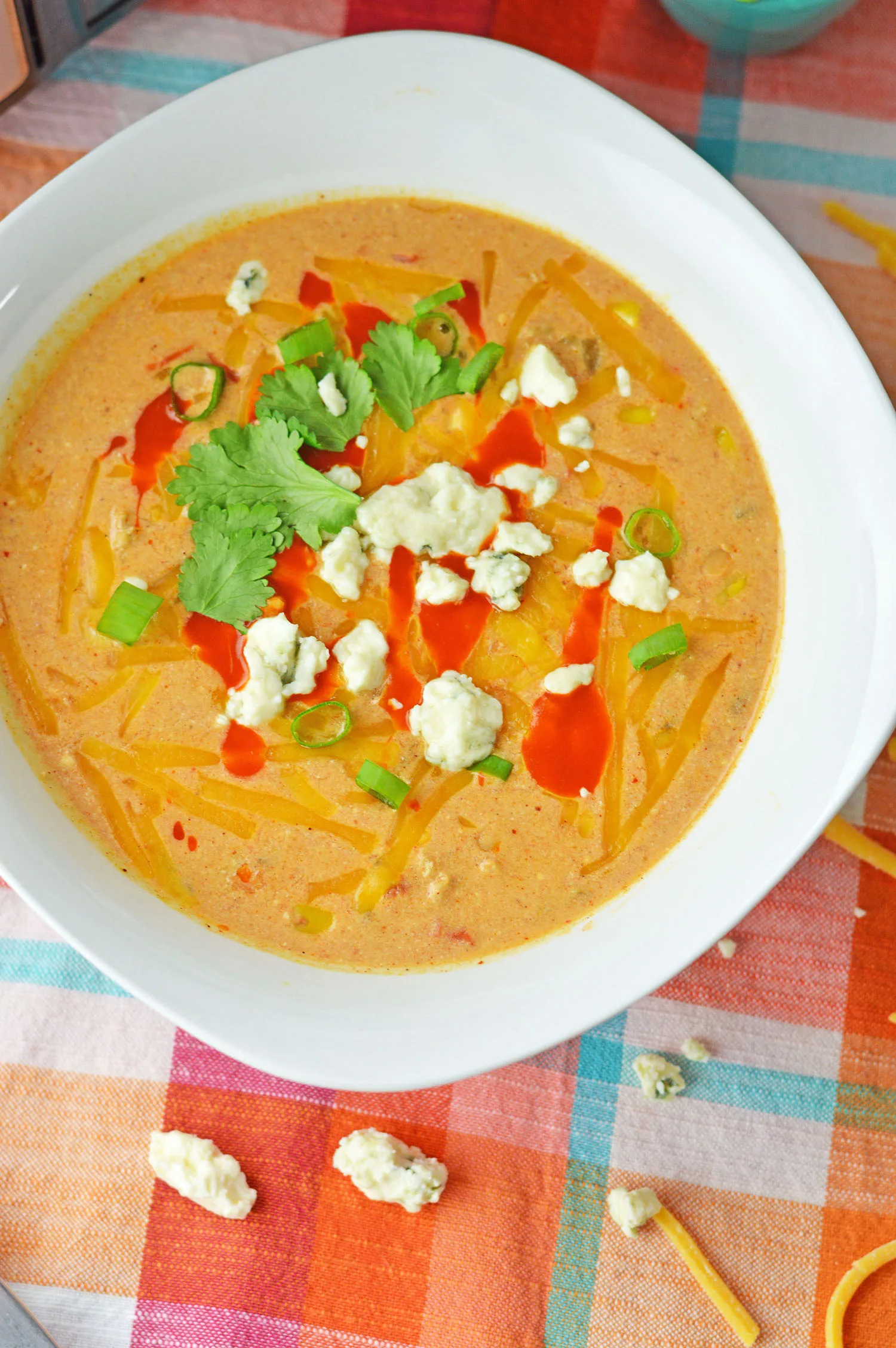 Slow Cooker Buffalo Chicken Chili - Making Mom Magic